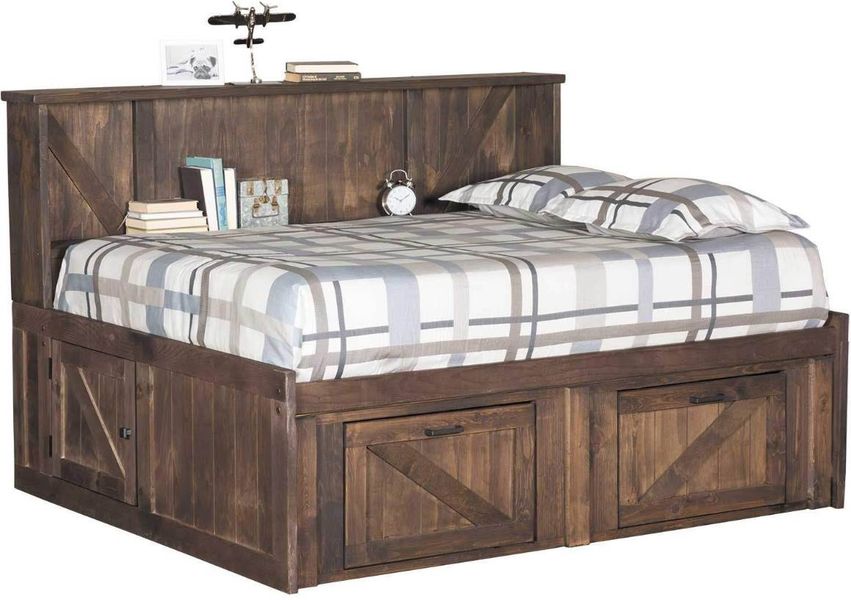 Trendwood Urban Ranch Roomsaver Ranch Brown Twin Bed with Deep Drawer ...
