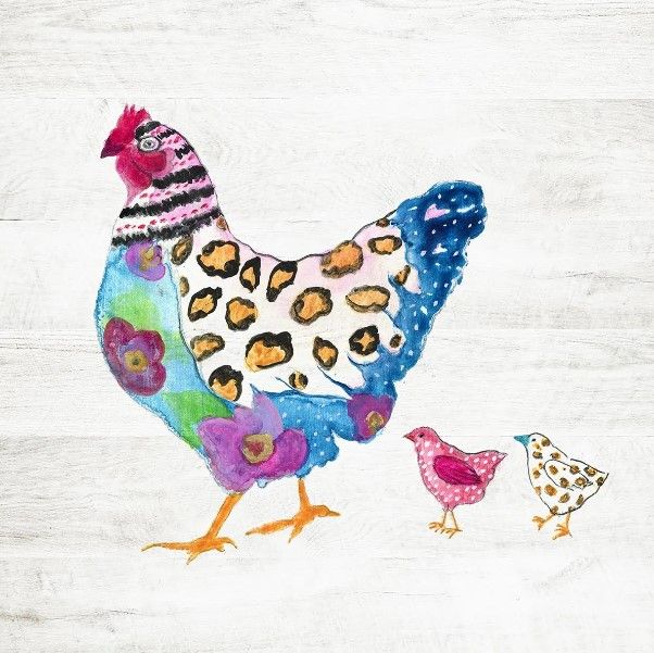Classy Art Funky Chicken by Tava Studios Wall Art | Brownie Furniture ...