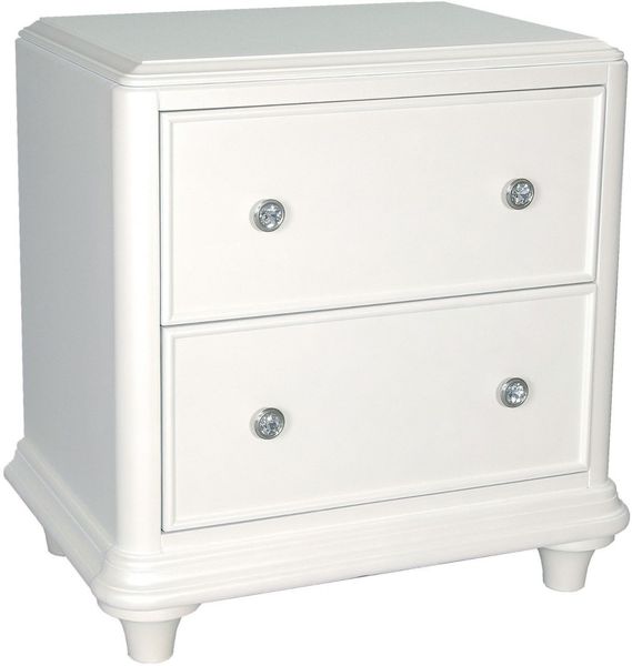 Liberty Furniture Stardust Iridescent White Nightstand | Besche ...