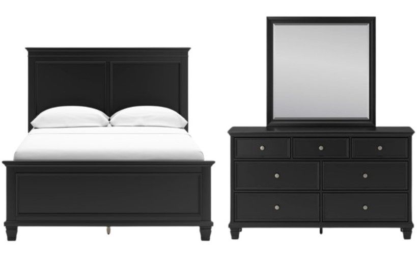Signature Design by Ashley® Lanolee 3-Piece Black Full Panel Bedroom Set | Miskelly Furniture