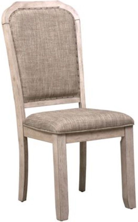 Liberty Furniture Willowrun Rustic white Upholstered Side Chair ...