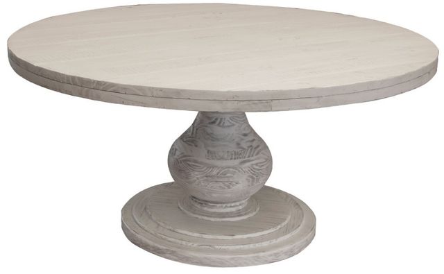 International Furniture Direct Bonanza Ivory Off-White Dining Table ...