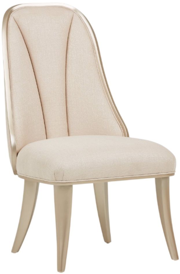 Michael Amini® Villa Cherie Caramel/Chardonnay Dining Side Chair ...