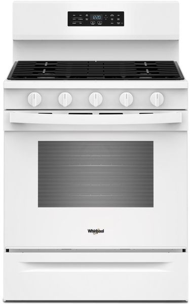 Whirlpool® 30" White Stainless Steel Freestanding Gas Range with Air ...