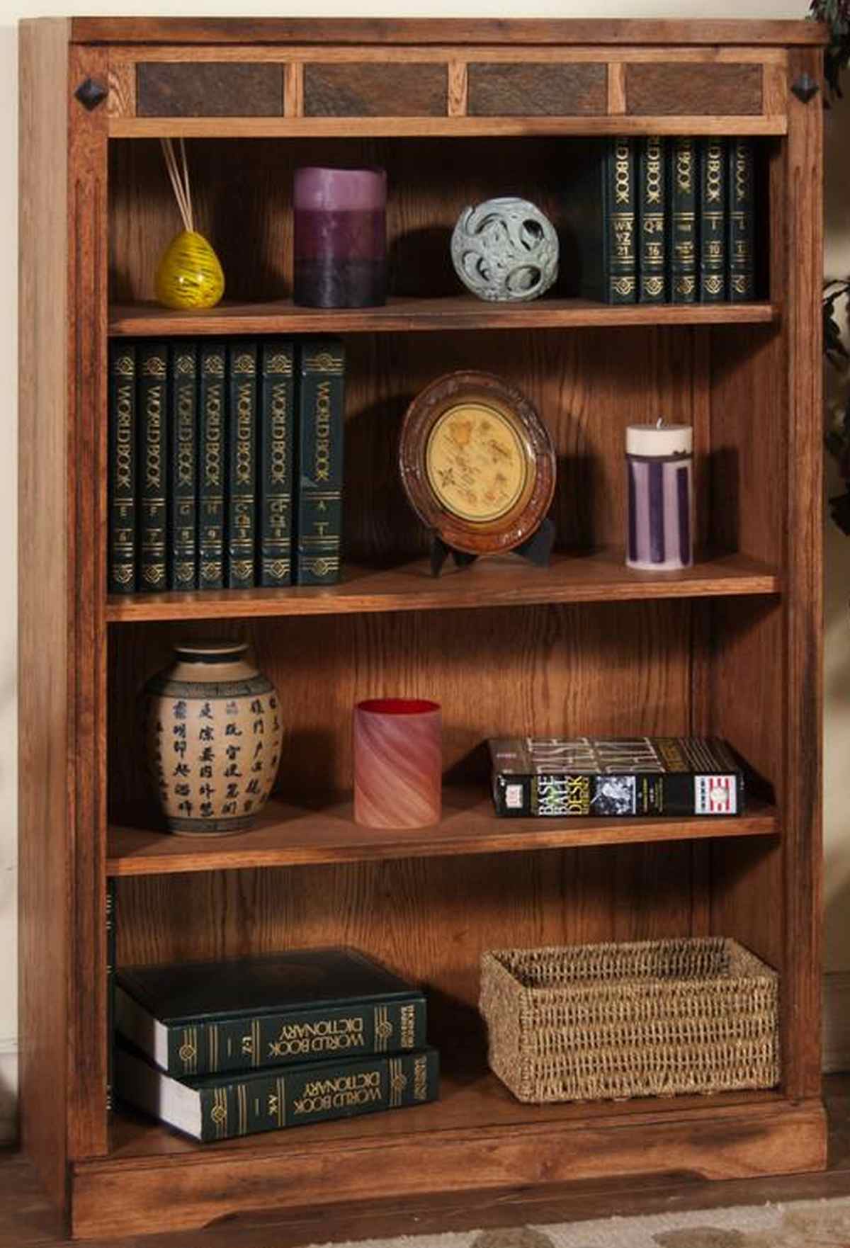 Sunny Designs Sedona Rustic Oak 60 H Bookcase Kubin s Furniture Mattress St. Louis Michigan