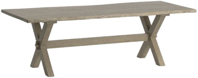 Bassett® Furniture Customizable BenchMade Crossbuck 90" Oak Live Edge ...