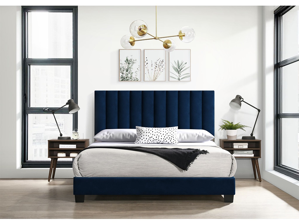 Coyote Queen Bed and Two Nightstands
