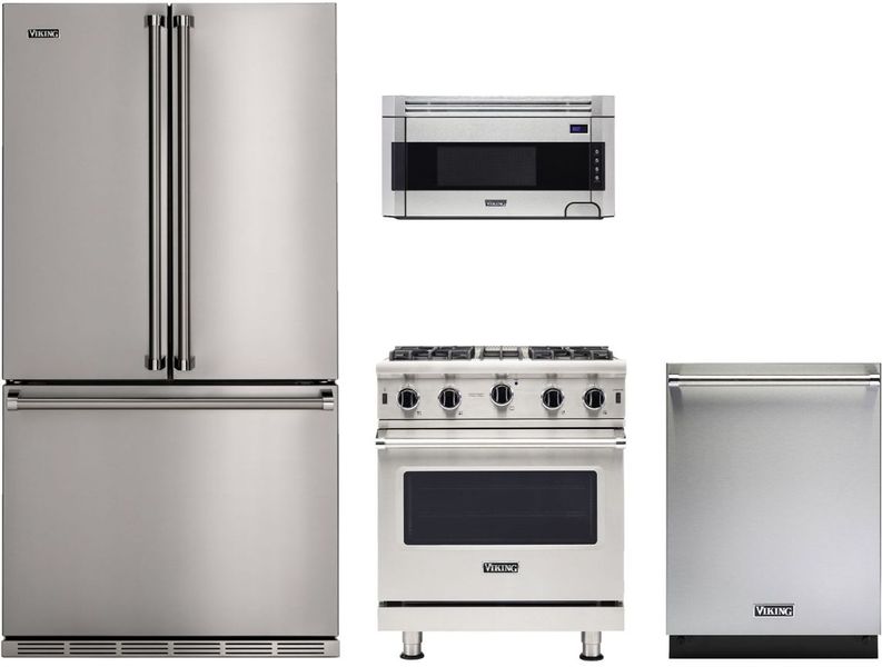 Viking® 4 Piece Stainless Steel Kitchen Package | Frederickson's ...