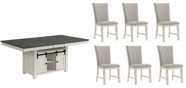 Urban Styles Furniture Omaha 7-Piece Almond/Gray Counter Height Dining ...