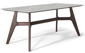Natuzzi Editions Plettro Brown Ash Rectangular Dining Table | Fischer ...