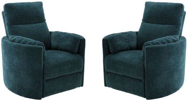 Parker House® Radius 2-Piece Peacock Power Swivel Glider Reclining ...