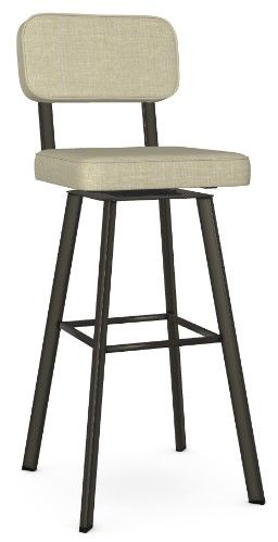 Amisco Customizable Brixton Swivel Spectator Stool | Marshall's Home ...