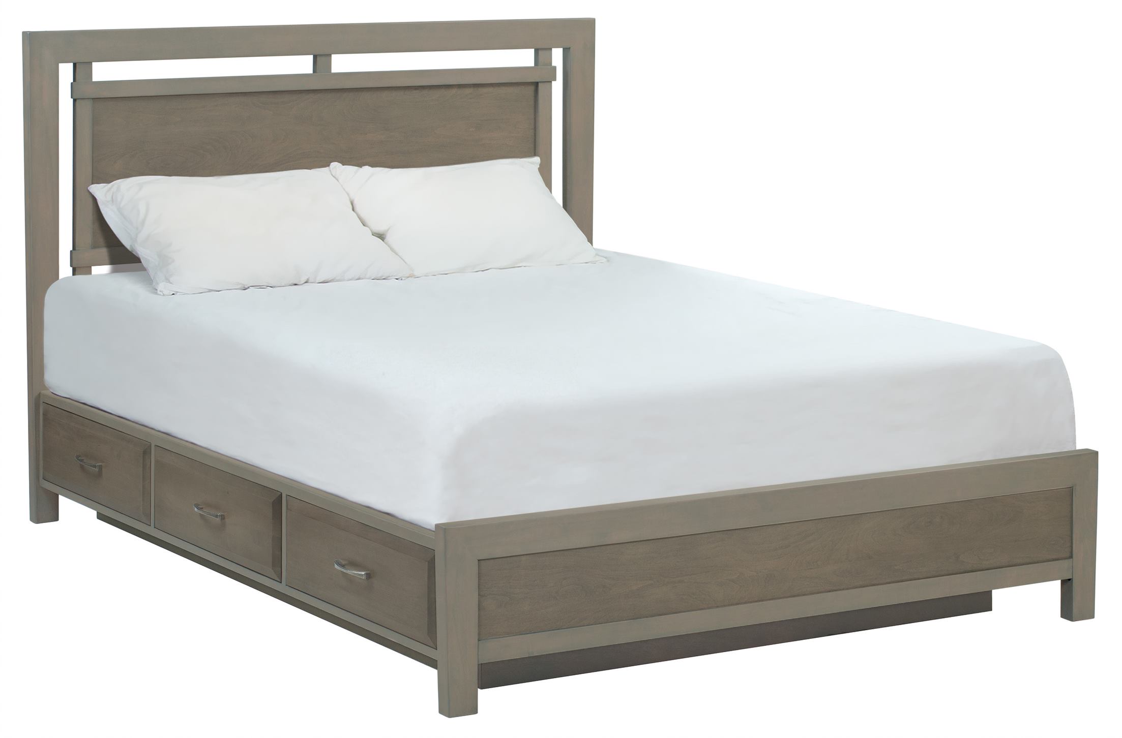 Whittier Wood® Furniture Ellison Astoria Sky Queen Panel Storage Bed ...