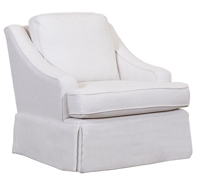 Best Home Furnishings® Ayla Simply White Swivel Glider | Miskelly Furniture