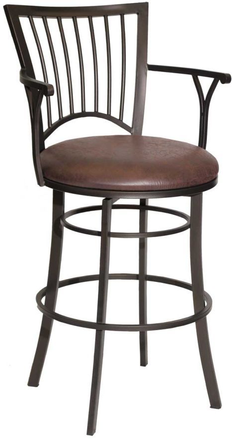 Steve Silver Co. Bayview Brown Swivel Counter Stool | Midwest Clearance ...