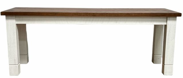 Million Dollar Rustic Willow Frosted White Bench | King's Furniture ...