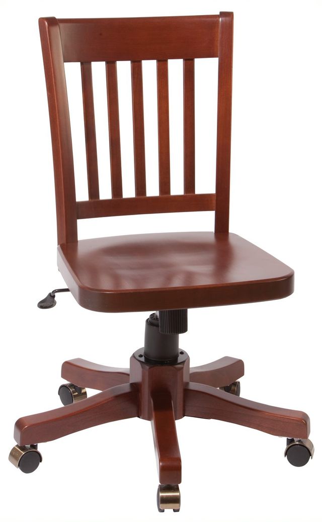 Whittier Wood® Furniture Hawthorne Glazed Antique Cherry Office Chair ...