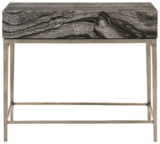 Bernhardt Linea Black Forest Marble Nightstand Logan UT