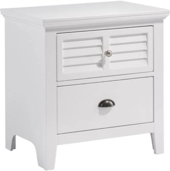 American Wholesale Furniture Cottage Bay White Nightstand | Manistee, MI