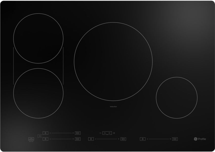 GE Profile™ 30" Black ENERGY STAR® Induction Cooktop with Bridge ...