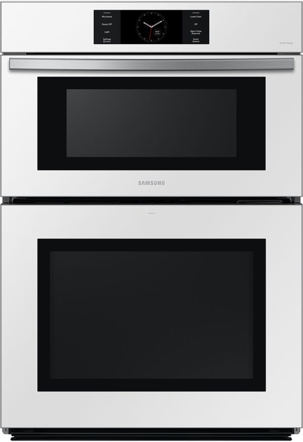 Samsung® Bespoke 7 Series 30" Clean White Oven/Micro Combo Electric ...