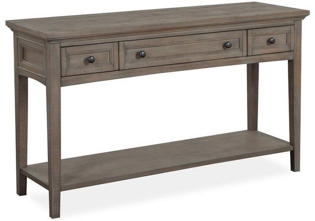 Magnussen Home® Paxton Place Dovetail Grey Rectangular Sofa Table | Comfort Center Furniture
