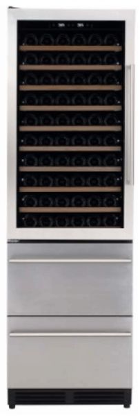 Vitara Primo 24" Stainless Steel Wine Cooler with Beverage Center ...
