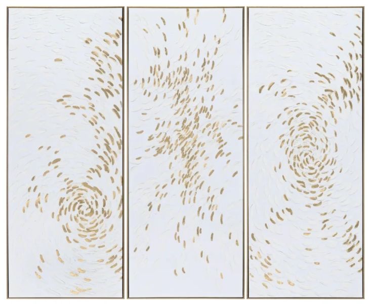 Crestview Collection Great Escape 3-Piece White Wall Art Set | Big ...