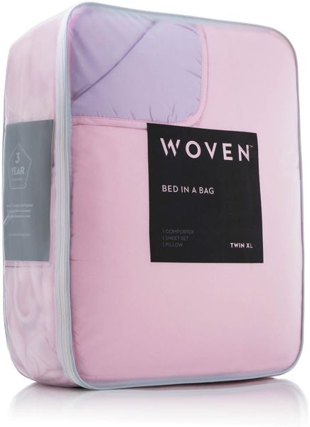 Malouf® Woven Reversible Lilac Queen Bed in a Bag | Midwest Clearance ...