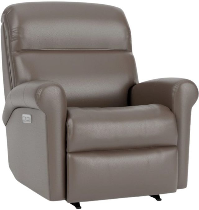 Flexsteel® Customizable Davis Leather Power Recliner with Power ...