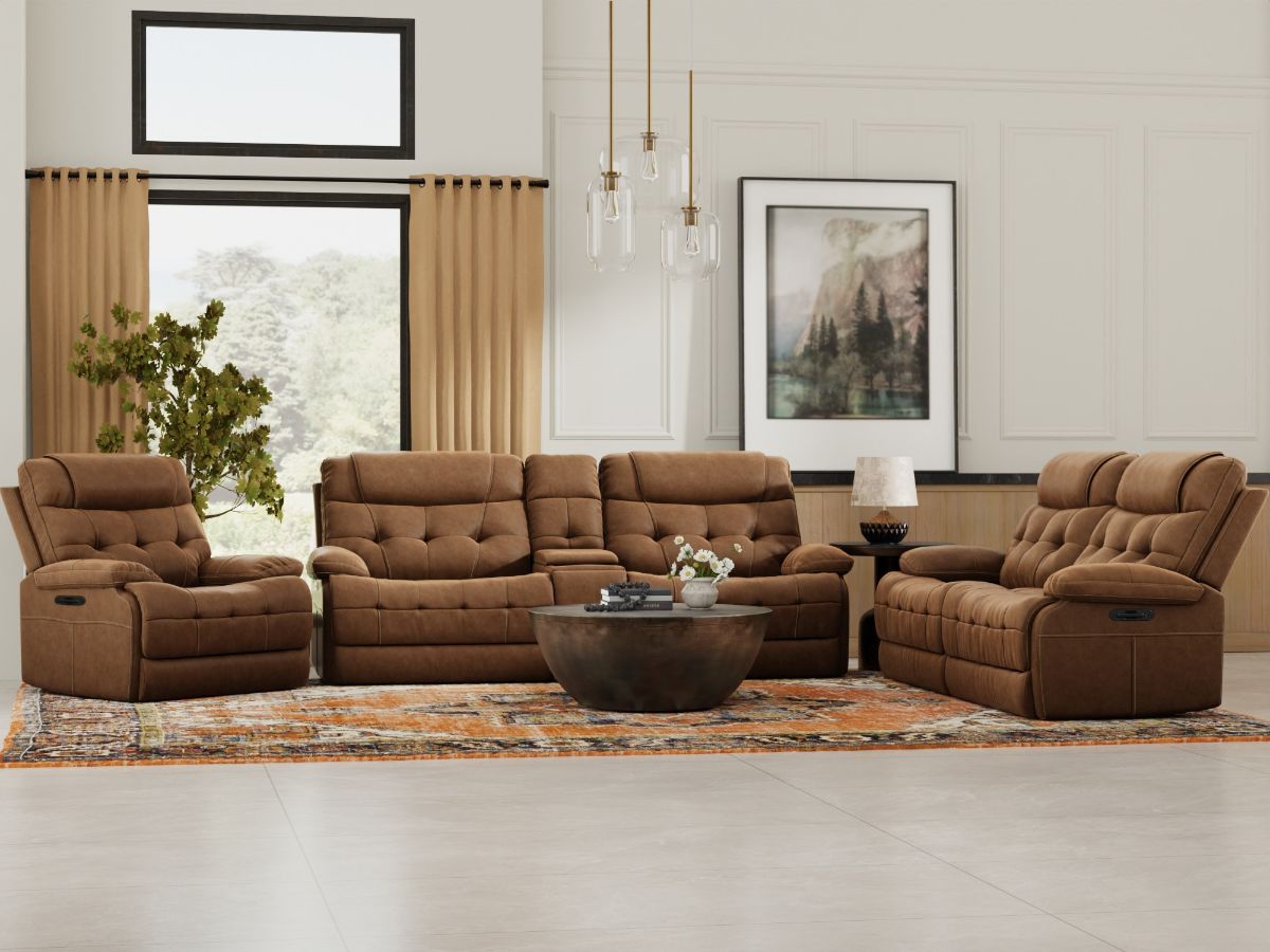Atoka Sofa, Loveseat, and Recliner Set | Bob Mills Furniture