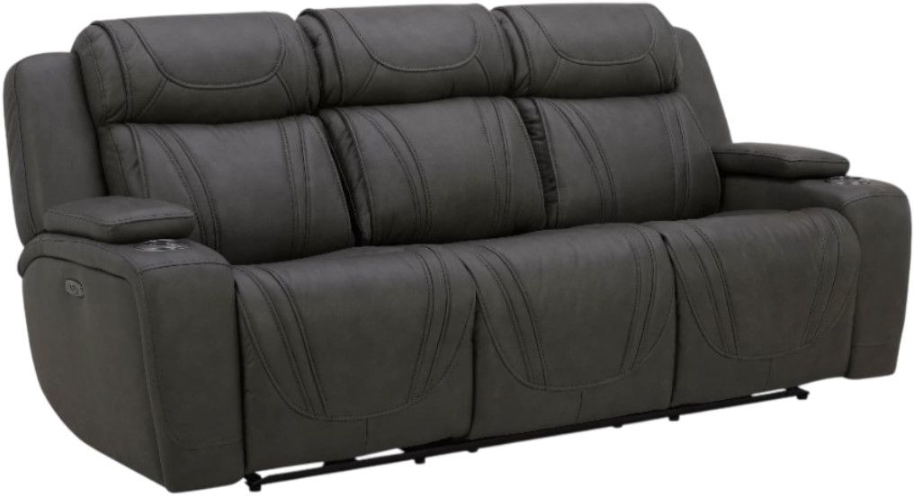 Kate Preston Home Aline Anthracite Zero Gravity Power Reclining Sofa ...