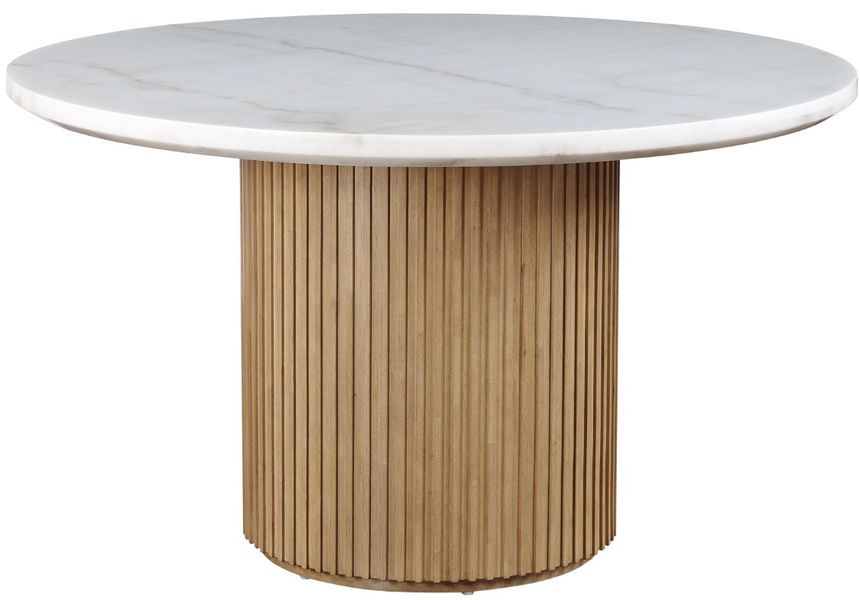 Steve Silver Co. Colvin White Dining Table with Toffee Base | Gardella ...