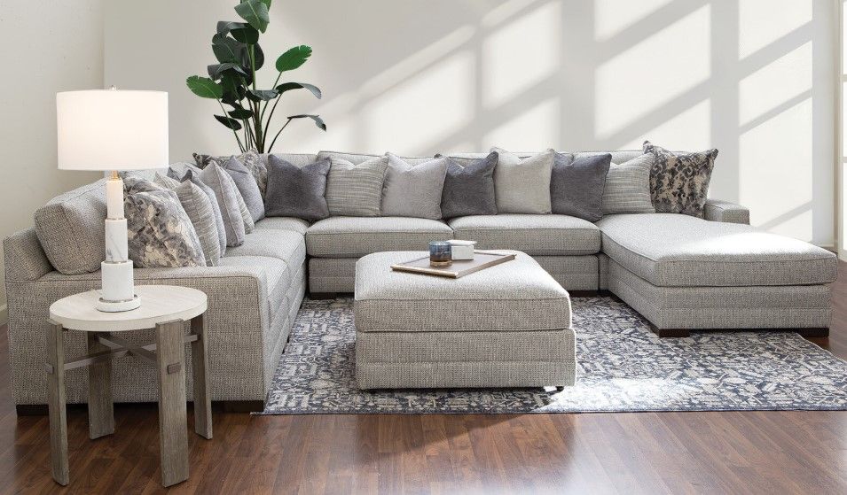 King Hickory Casbah 7-Piece Tara Granite Sectional | Darvin Furniture ...