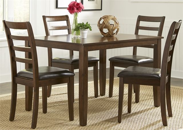 Liberty Hampton 5 Piece Rectangular Leg Table Set | Chediac's ...