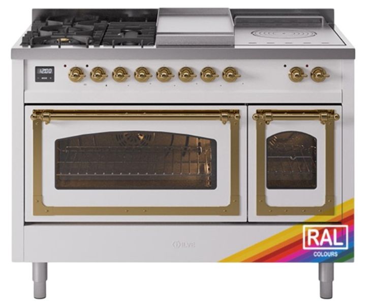 Ilve® Nostalgie II Noblesse 48'' Custom RAL Color Natural Gas Pro Style ...