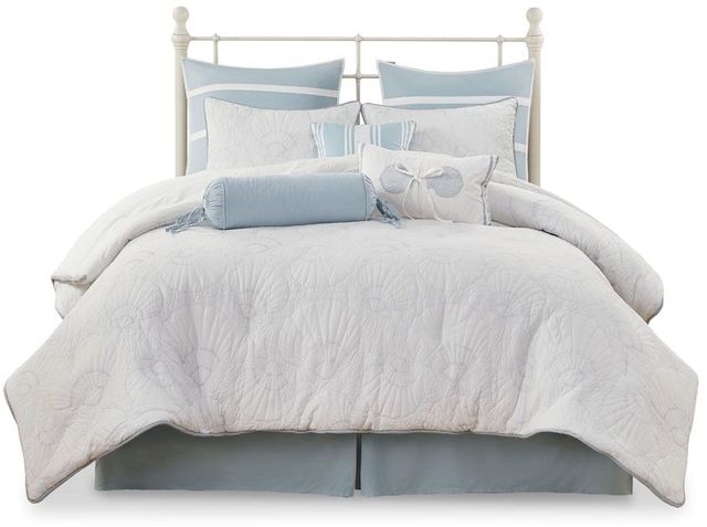 Olliix by Harbor House White Queen Crystal Beach Comforter Set | Big ...