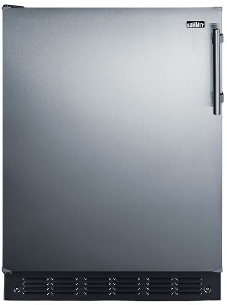 Summit® 24" 5 Cu. Ft. Stainless Steel Under The Counter European ...