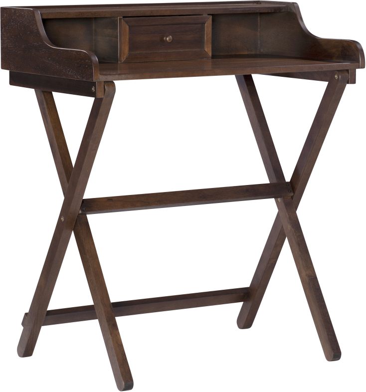 Linon Coy Walnut Folding Desk Hoelscher s Fine Furniture Appliances Electronics Floresville and Pleasanton TX