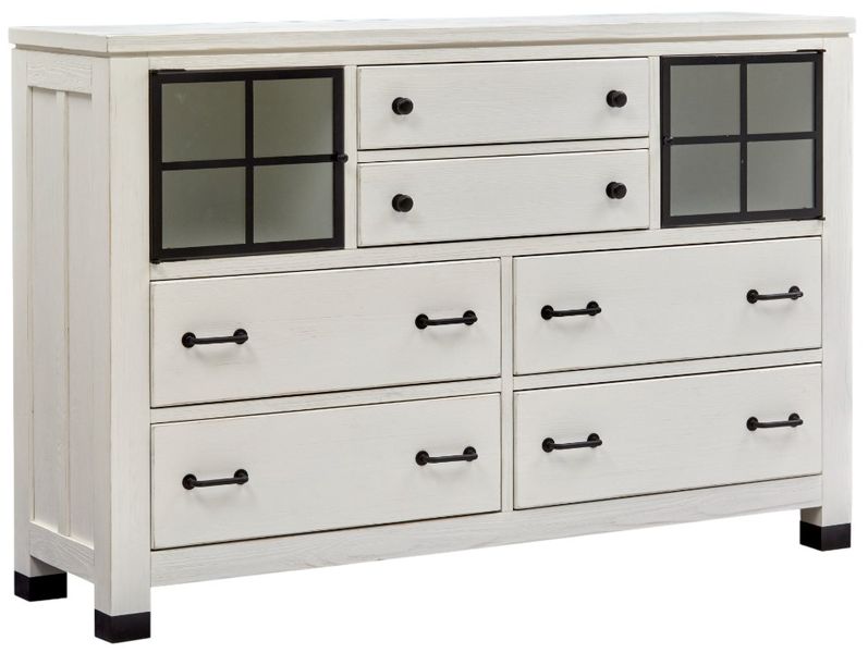 Magnussen Home® Harper Springs Silo White Door Dresser | Furniture ...