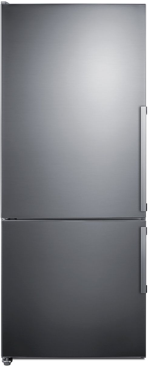 Summit® 28 in. 14.0 Cu. Ft. Stainless Steel Counter Depth Bottom ...