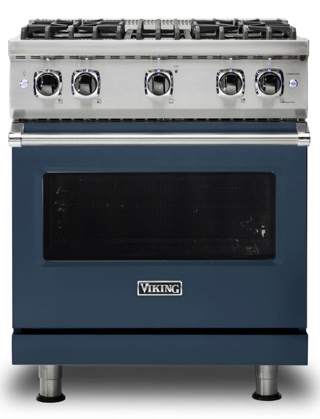 Viking® 5 Series 30" Slate Blue Freestanding Natural Gas Range | Arnold ...