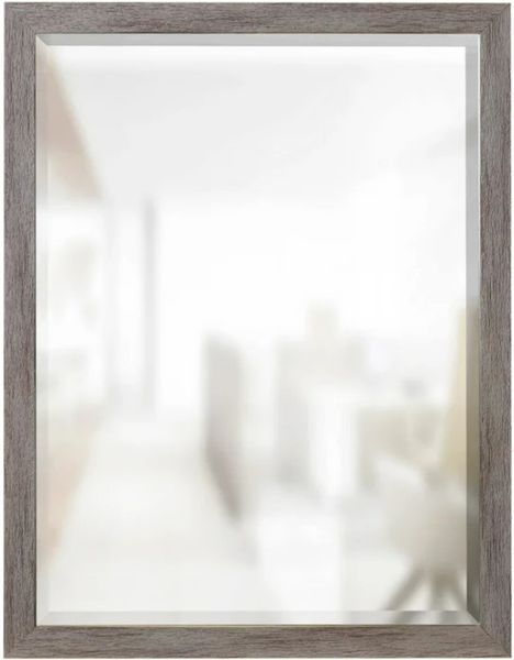 Stylecraft Gray Beveled Framed Wall Mirror | Colder's | Milwaukee Area
