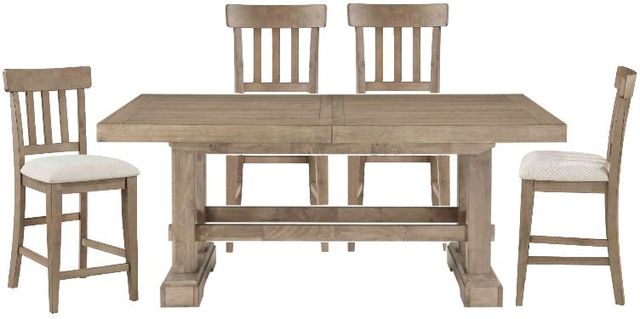 Steve Silver Co. Napa 5-Piece Weathered Sand Counter Height Dining Set ...