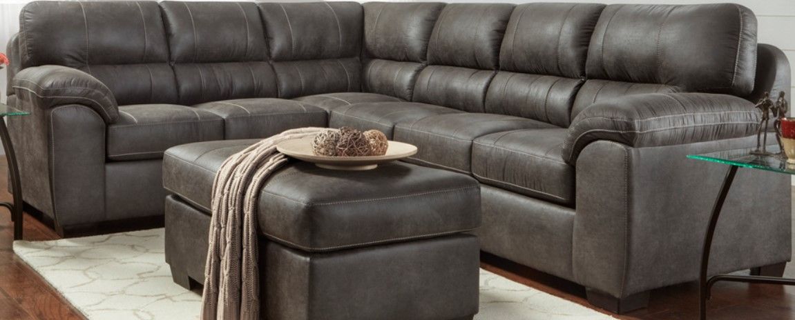 American Wholesale Furniture 2-Piece Sequoia Ash L-Shape Sectional ...