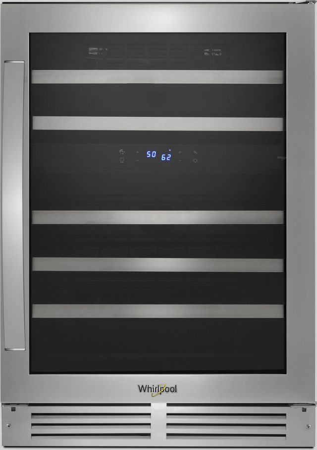 Whirlpool® 24" Stainless Steel Wine Cooler | Universal Appliances