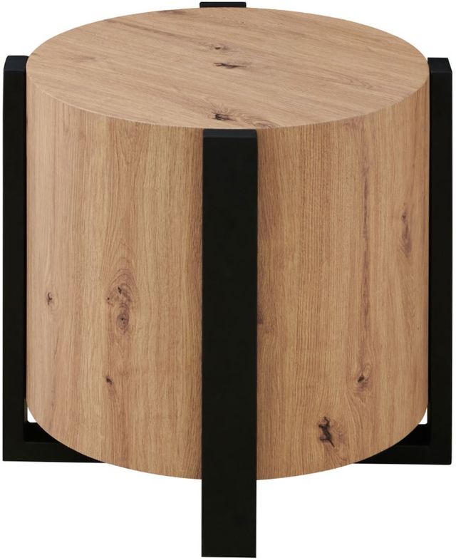 Steve Silver Co. Darcie Brown End Table with Black Base | Jarons ...