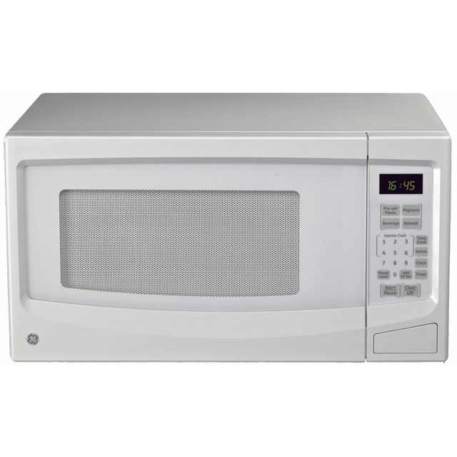 GE® 1.1 Cu. Ft. White Countertop Microwave | Kondola's Furniture ...
