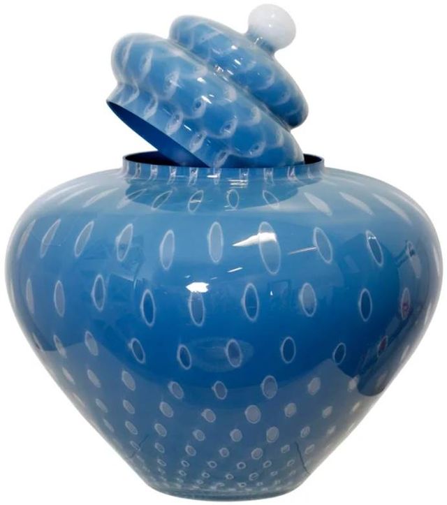 Stylecraft Pandora Blue Jar with Stoppe | Brownie Furniture | Virginia, MN