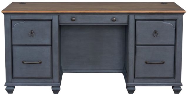 Legends Home Americana Gray Executive Desk | Colder's | Milwaukee Area
